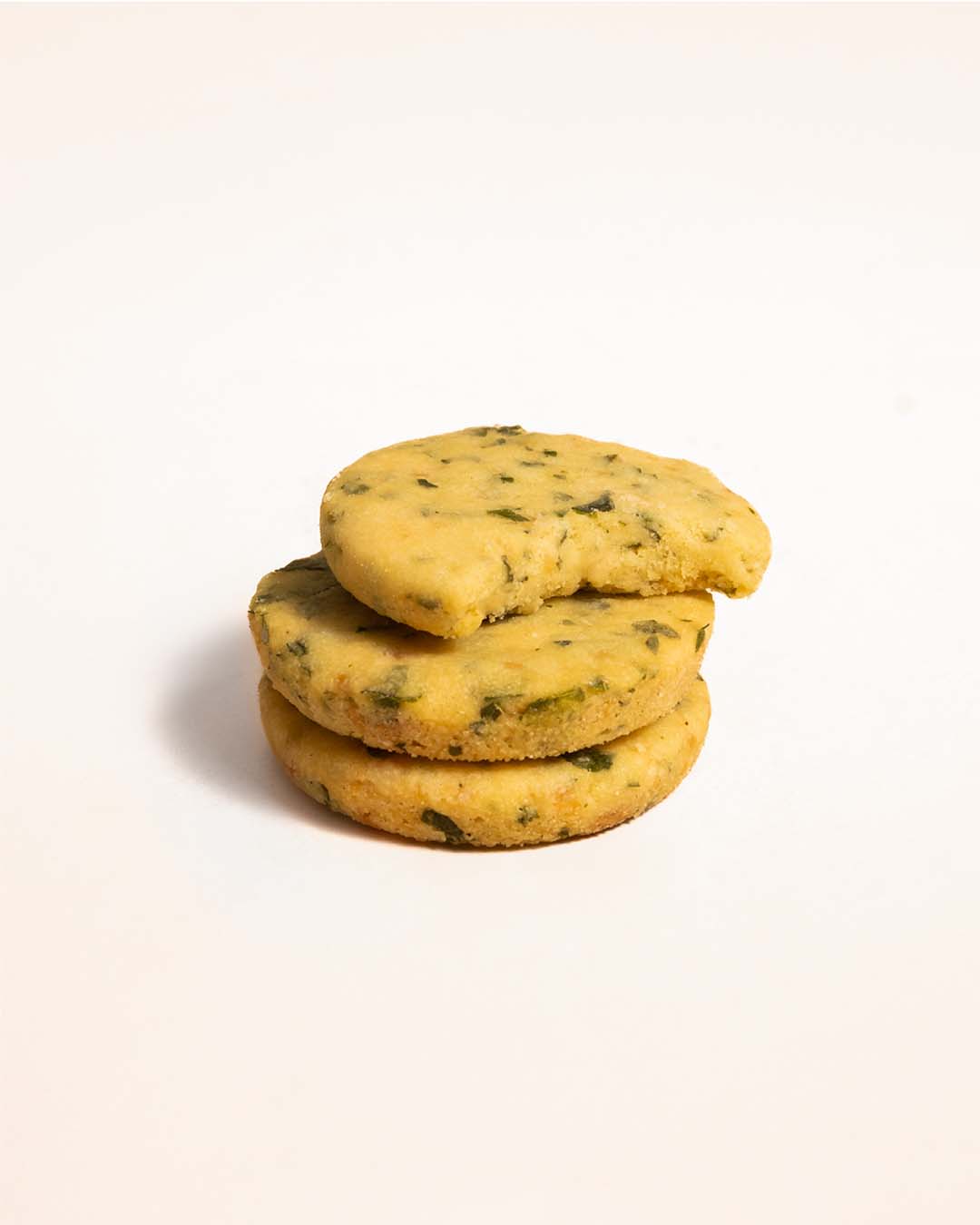 Sweet Curry Leaf Shortbread Cookies - White Chocolate