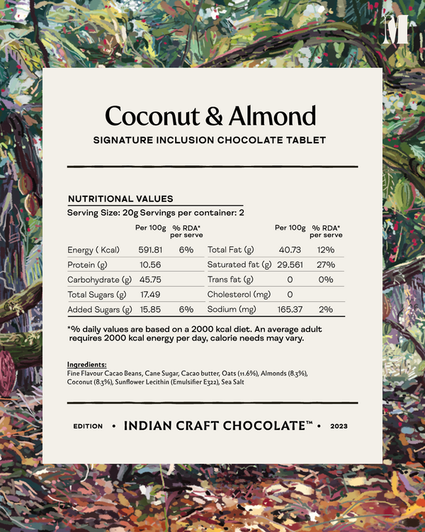 Coconut & Almond Inclusion Tablet - 55% Oat Mylk