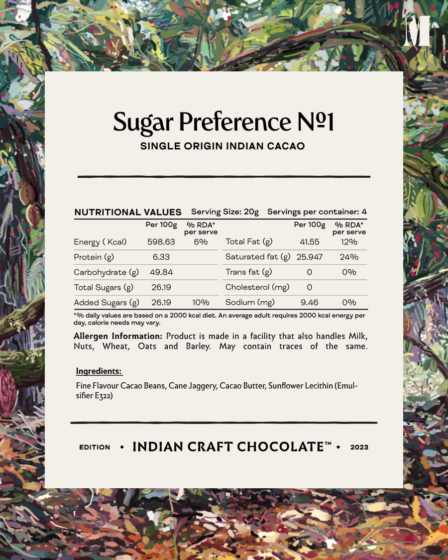 Sugar Preference Tablet No. 1 - 60% Dark